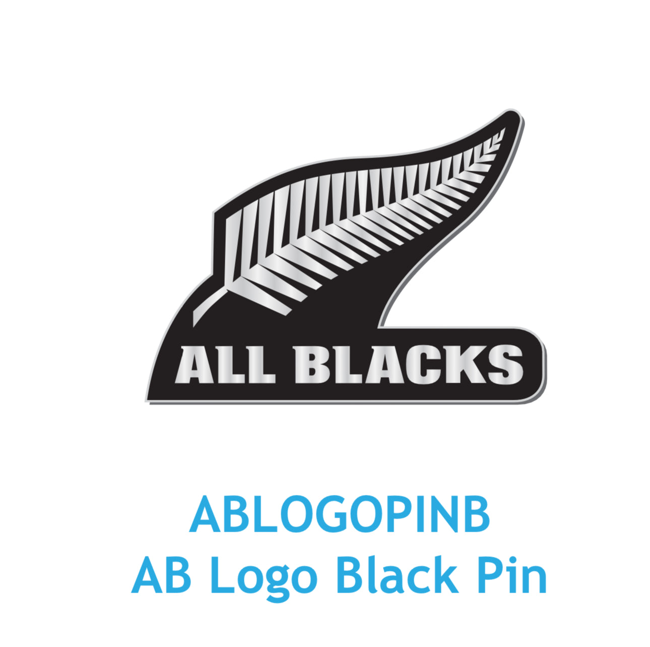 ALL BLACKS LOGO PIN (BLACK) – Rugby Planet